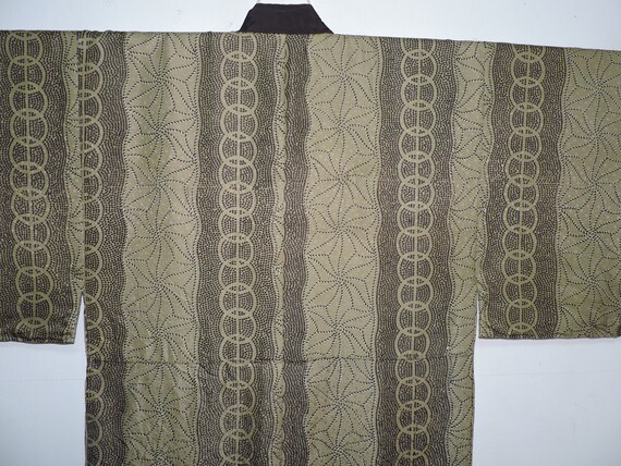 Japanese Mens Juban Inner Kimono Pattern of Geometri… - Gem