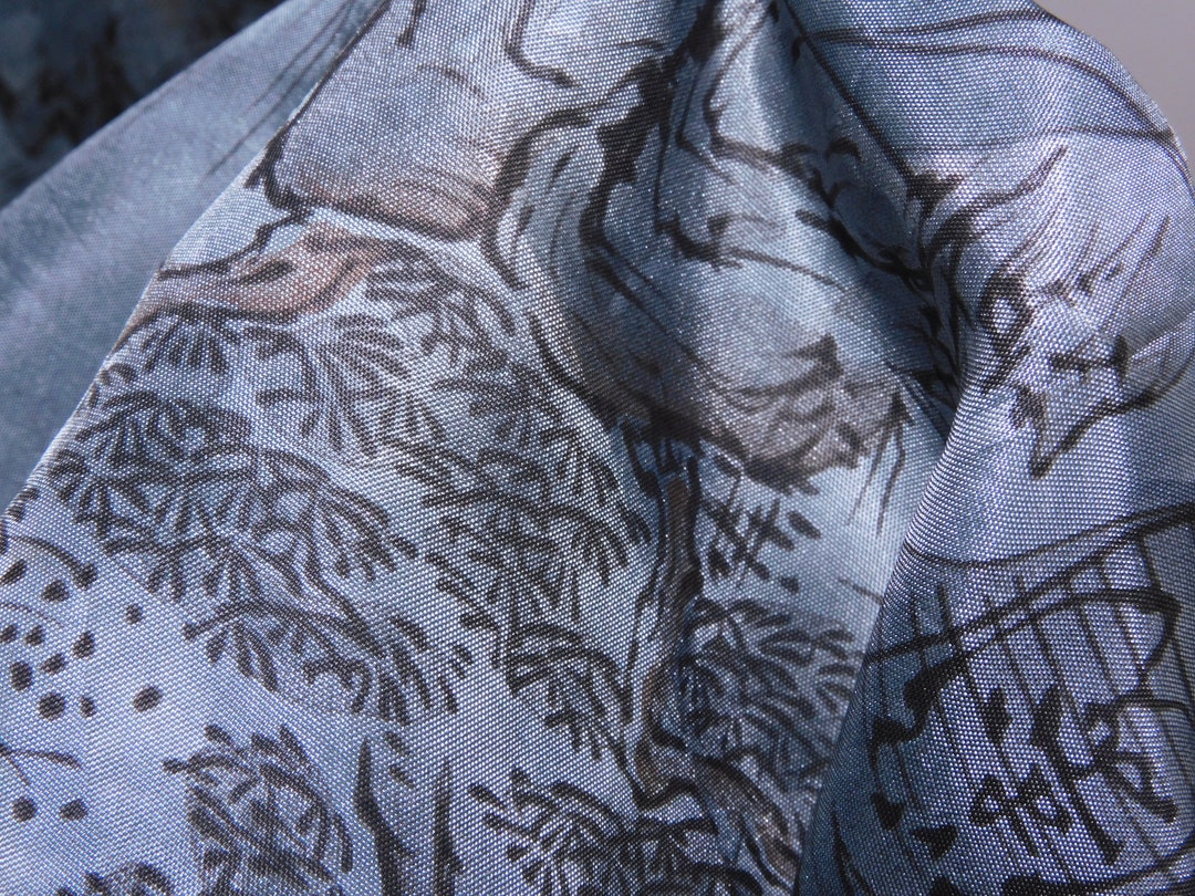 Japanese Mens Juban Inner Wear Kimono Castle Pagoda Landscape Pattern ...