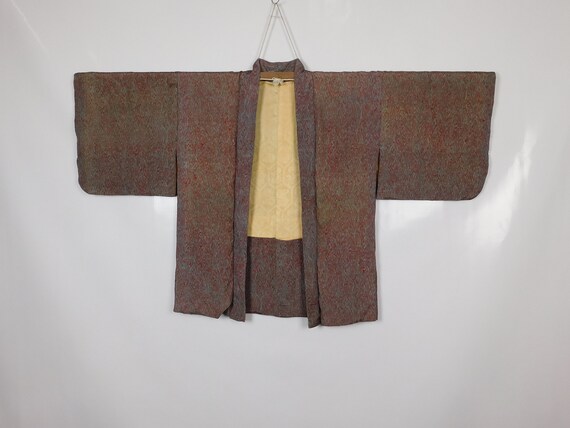 Vintage Japanese Haori Hippari Dochugi Abstract Pattern - Etsy