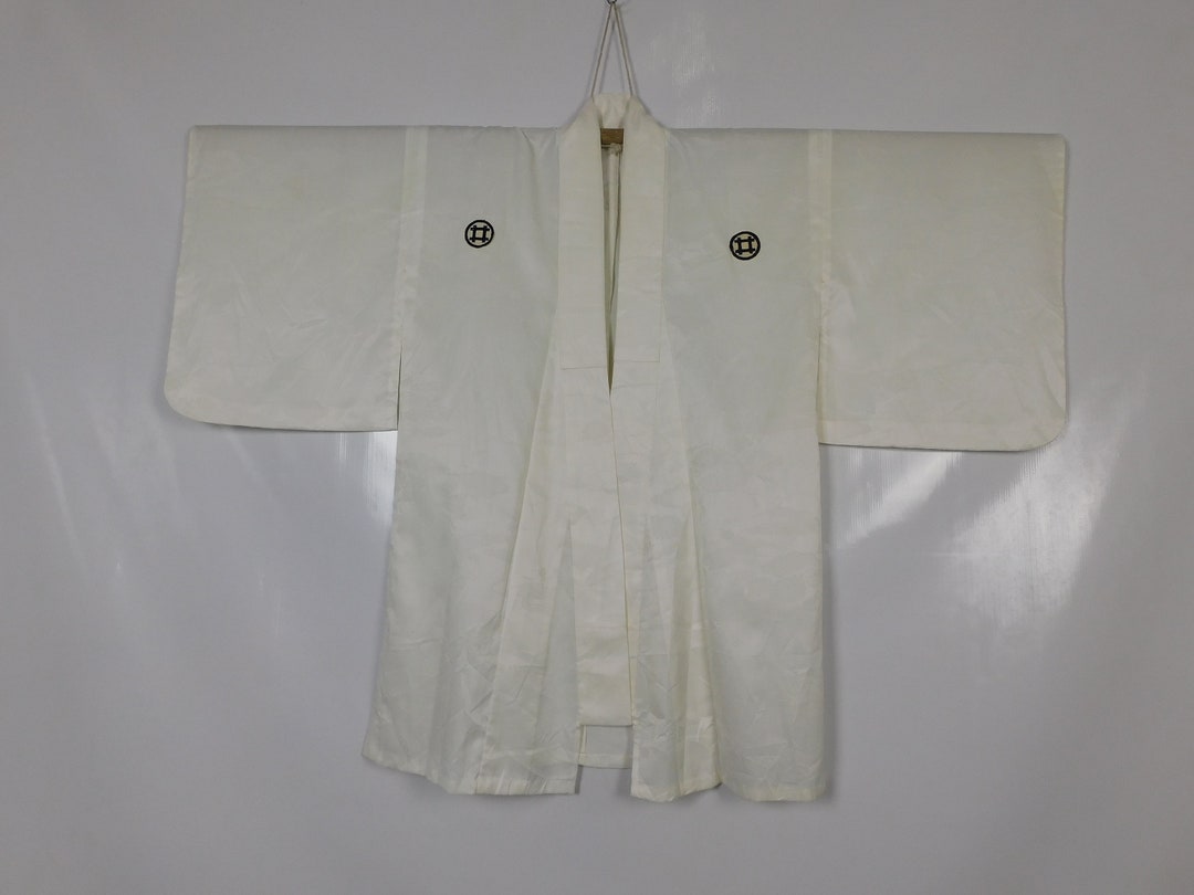 Japanese Men's Juban Inner Wear Folkwear Short Kimono Cardigan for Him ...