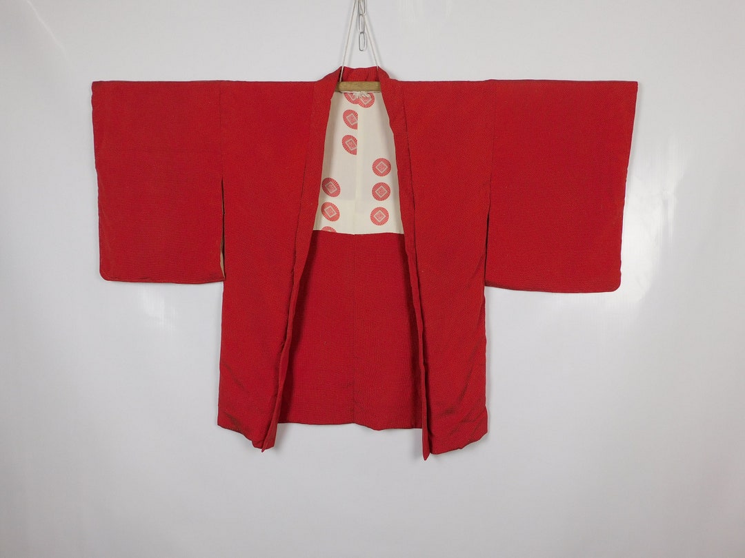 Japanese Haori Abstract Dotted Pattern Folkwear Kimono Outer - Etsy