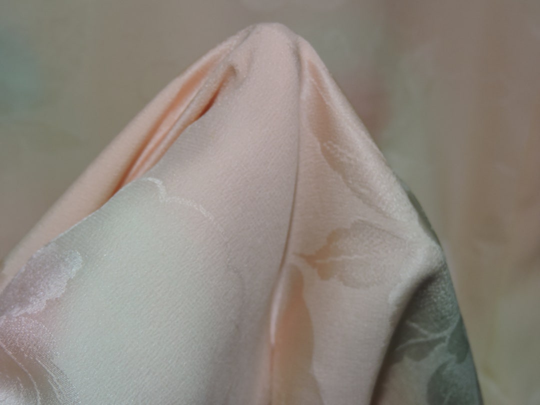 Japanese Juban Inner Wear Kimono Abstract Pattern of Floral Flower ...