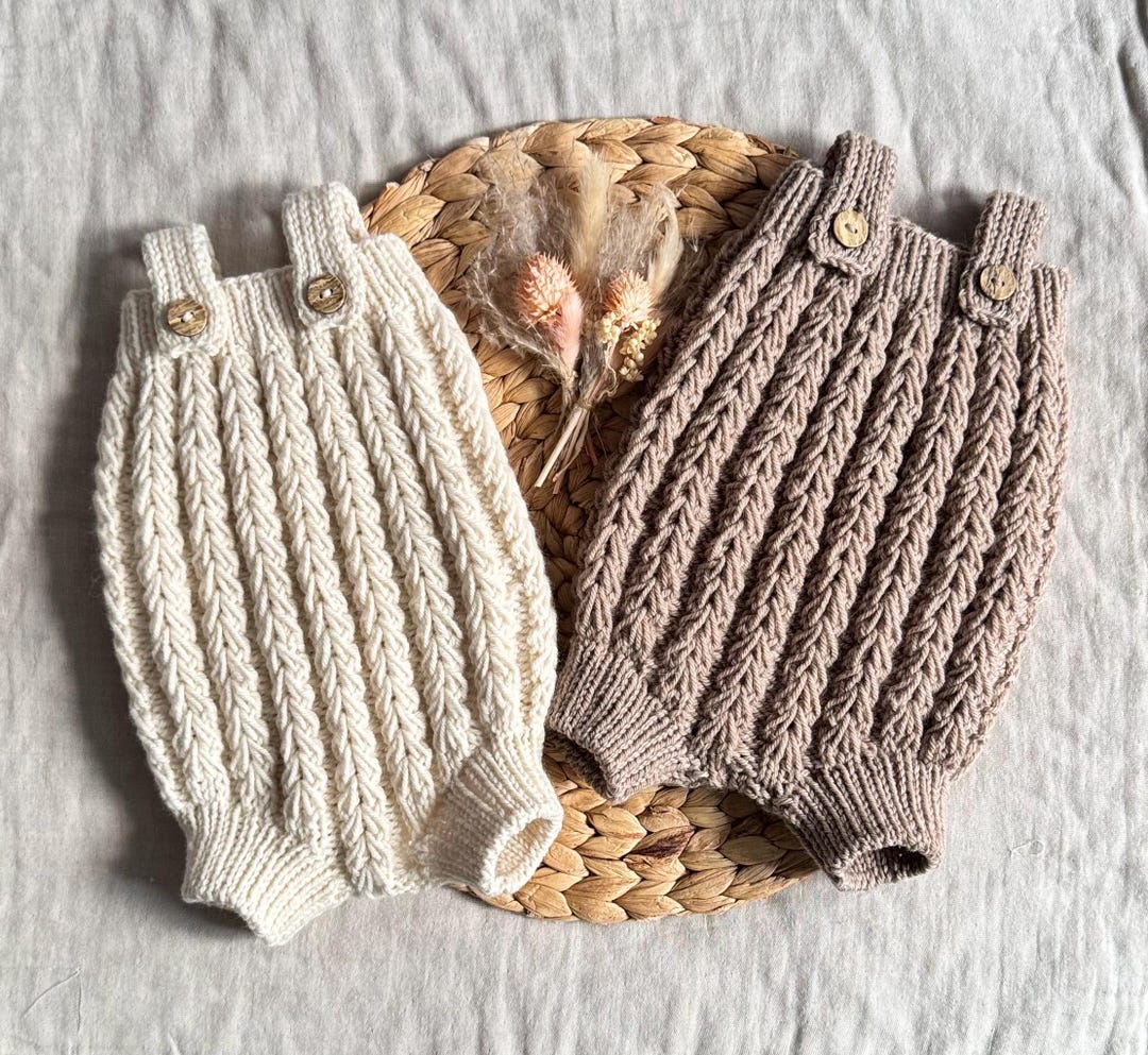 Bulky Romper in “wheat” Pattern - Etsy