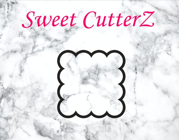 Home & Hobby Baking Bubbly Border Cookie Cutter Bubbly Square Cookie ...