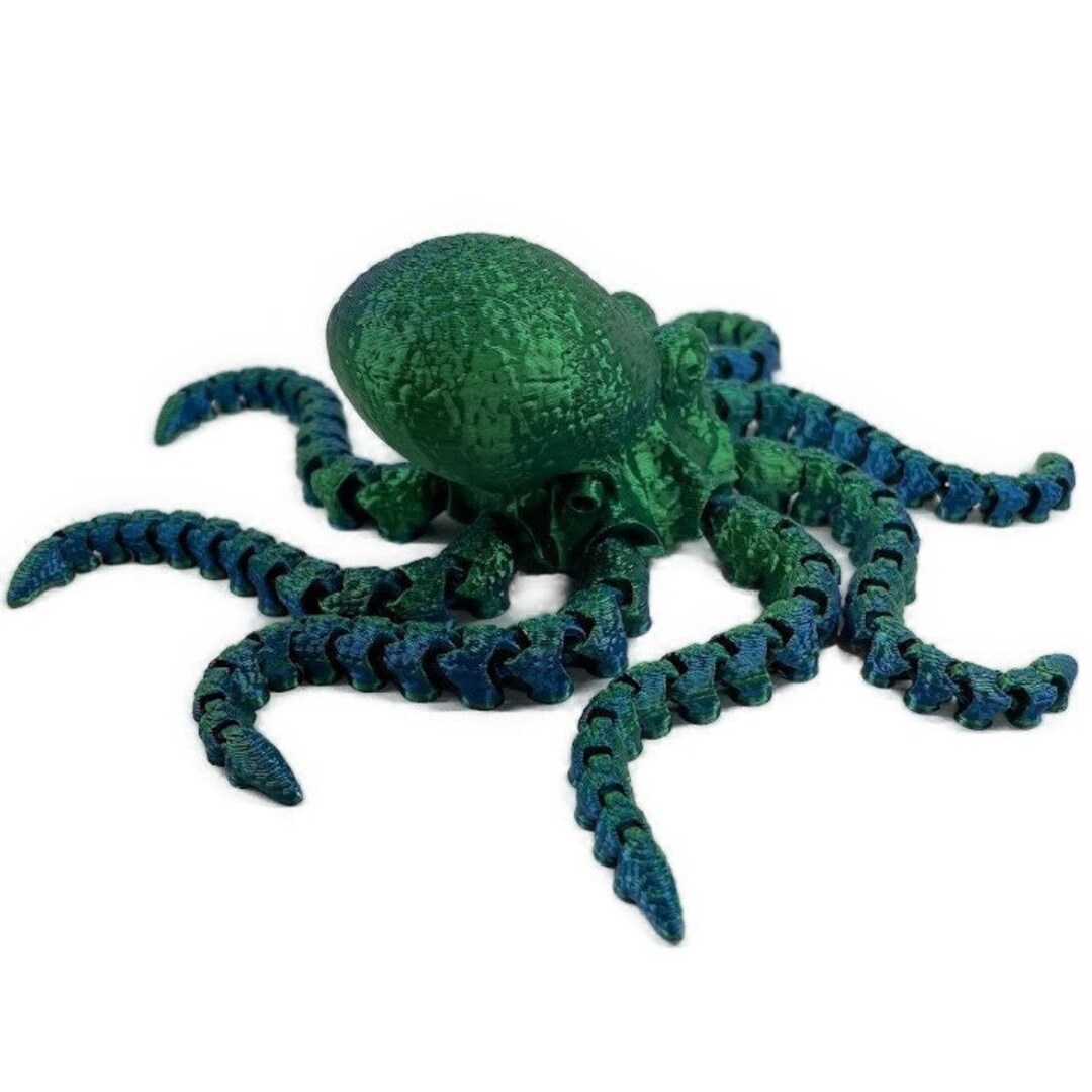 Adult Octopus Flexible Figure, Fidget Toy, Desk Prop, Finger Puppet ...