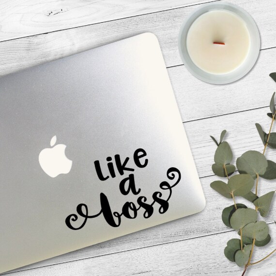 Like a boss decal boss sticker boss decal laptop decal | Etsy