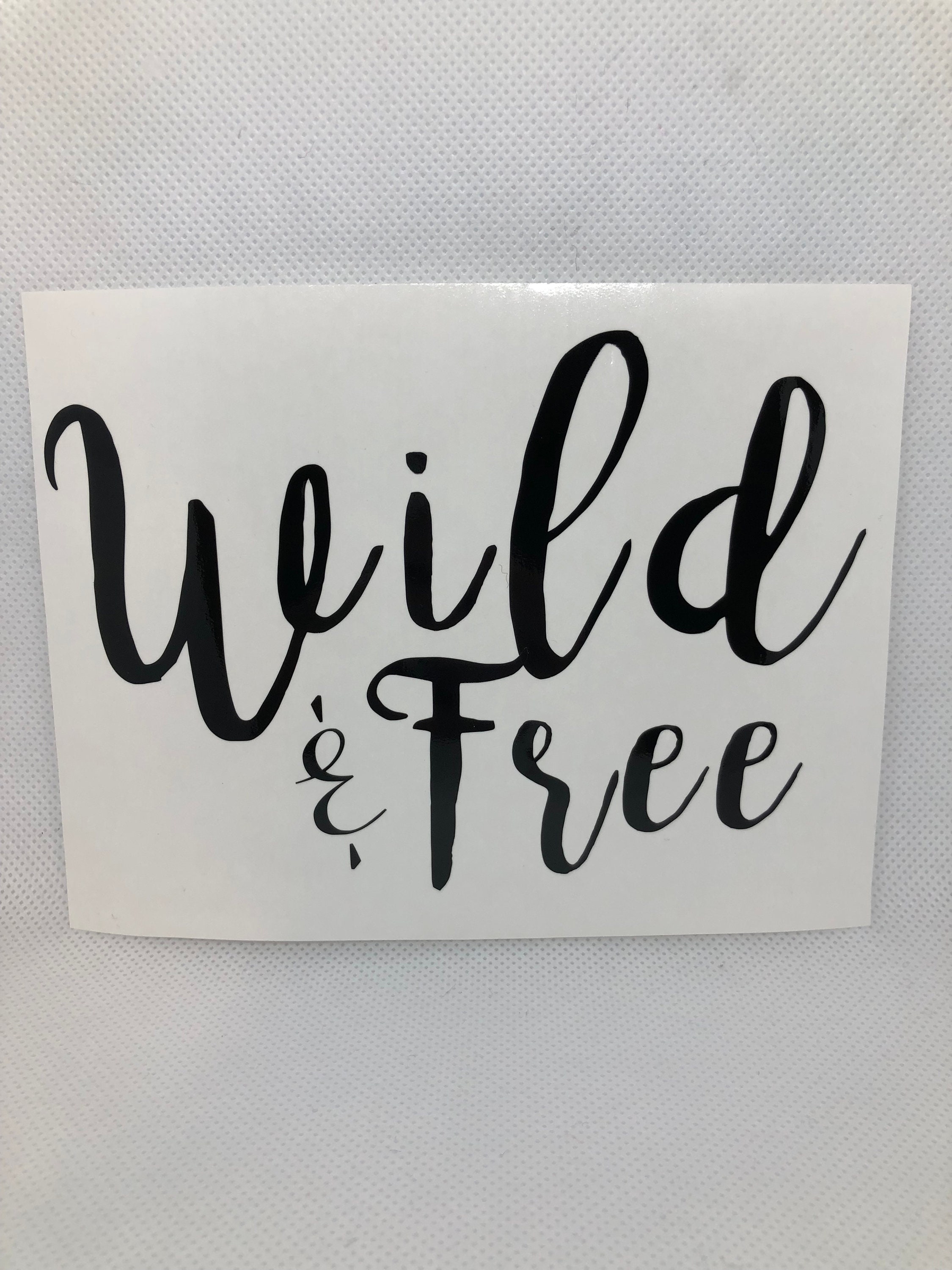 Wild & Free Decal Sticker// Vinyl Decal// Car Window Decal// | Etsy