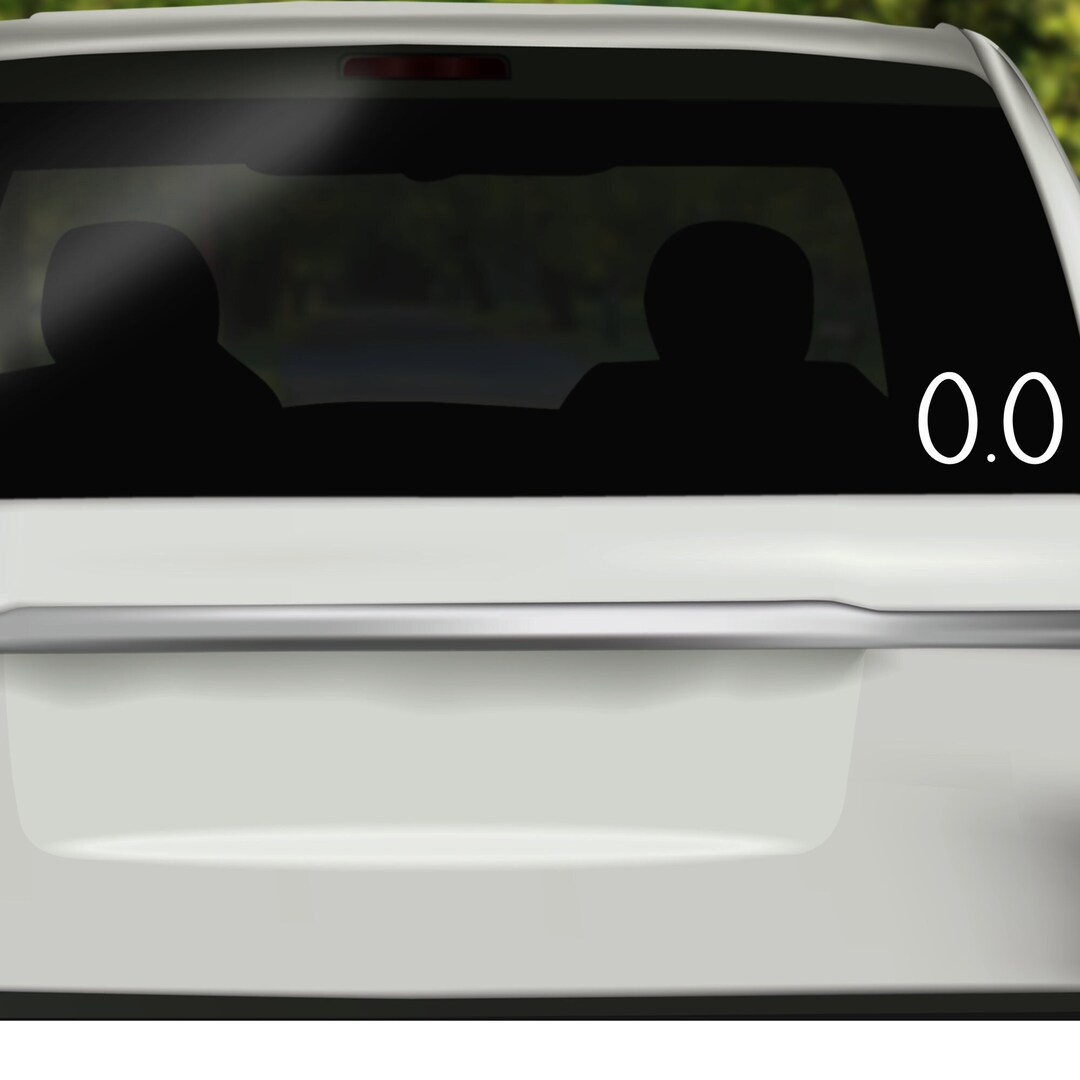 0.0 Decal Sticker, I Don't Run Sticker, Marathon Sticker, Half Marathon ...