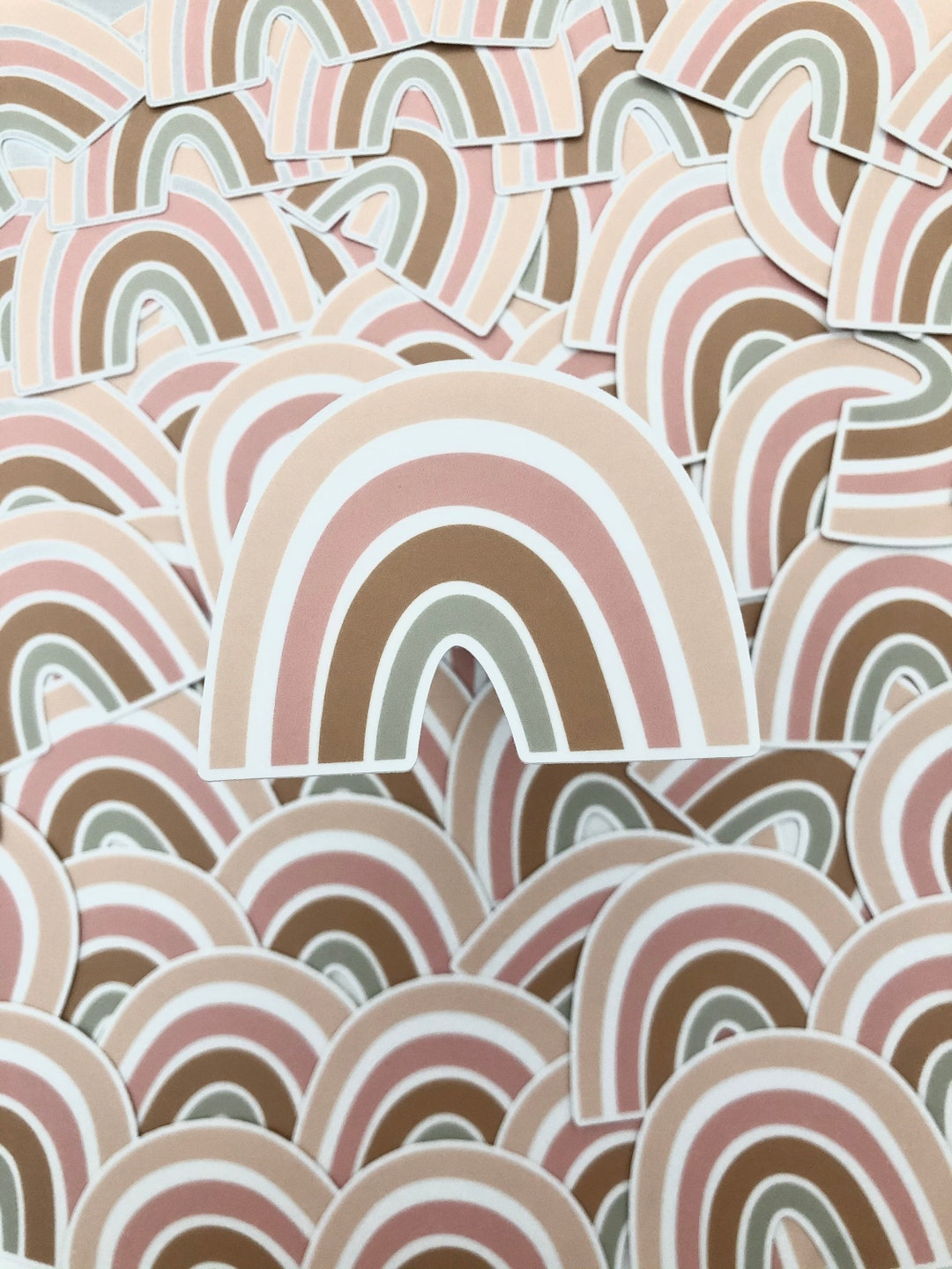 Watercolor Rainbow Sticker | Laptop Decal Sticker | Waterproof Vinyl ...