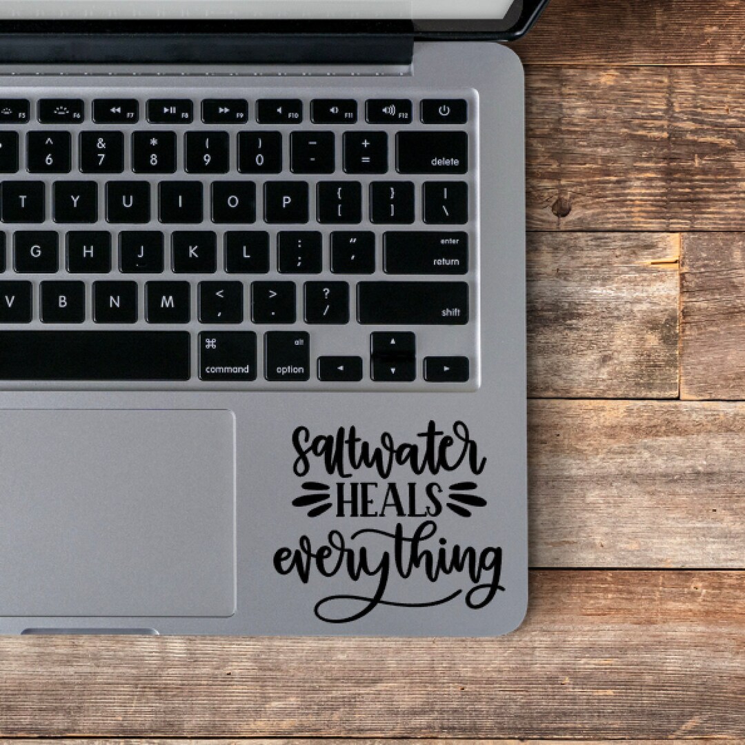 Saltwater Heals Everything Decal, Laptop Decal, Yeti Decal, Car Decal ...