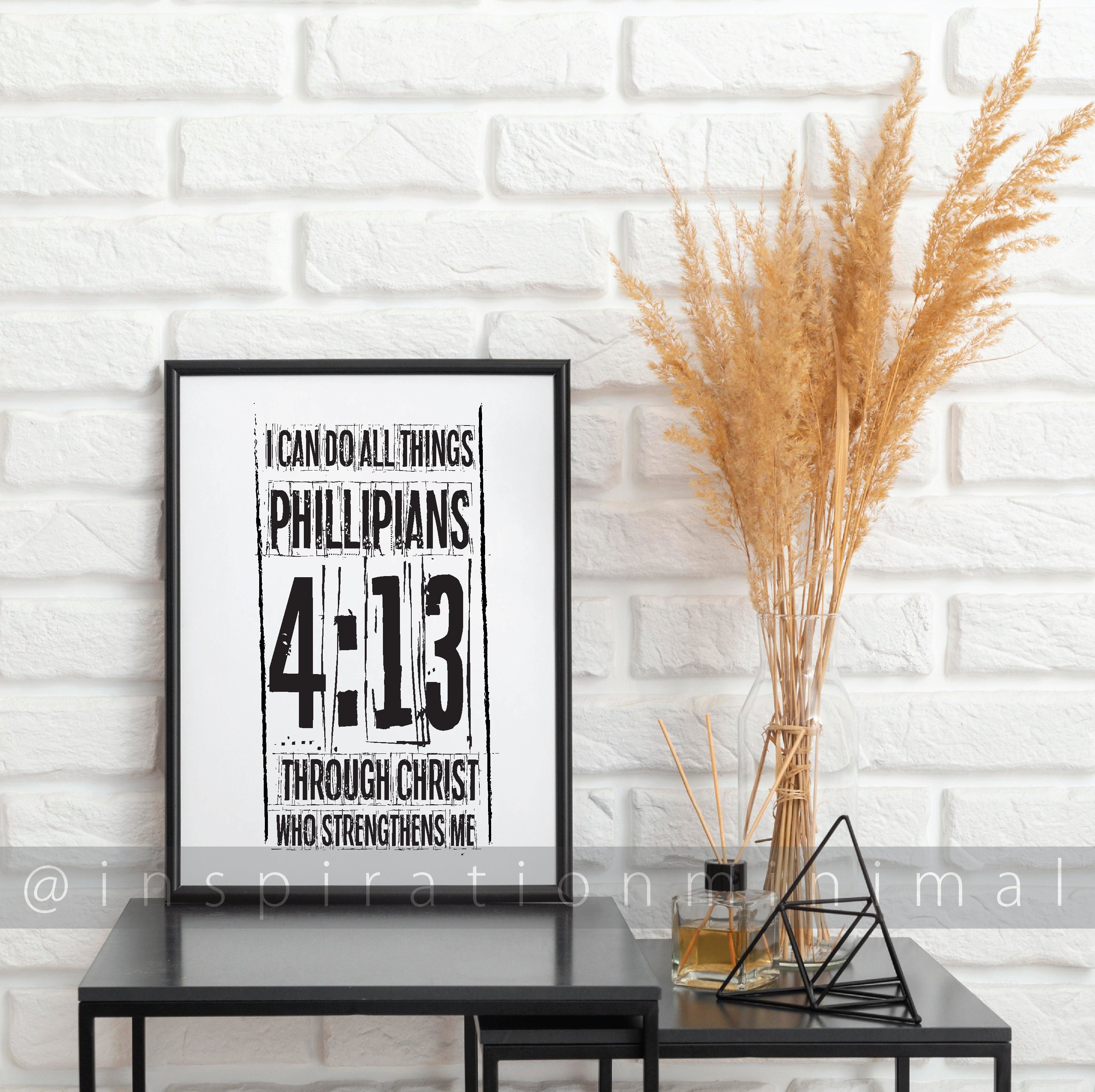 Printable Bible Verse Typography Art Digital JPG Files - Etsy