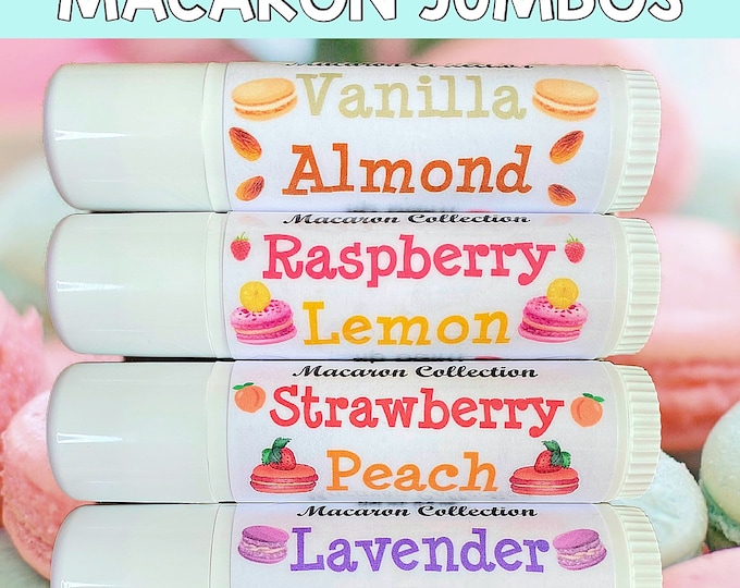 JUMBO Macaron Set Lipsessed Lip Balm Set! LIMITED EDITION! (4 Flavors ...