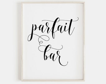 Yogurt Parfait Sign | Etsy