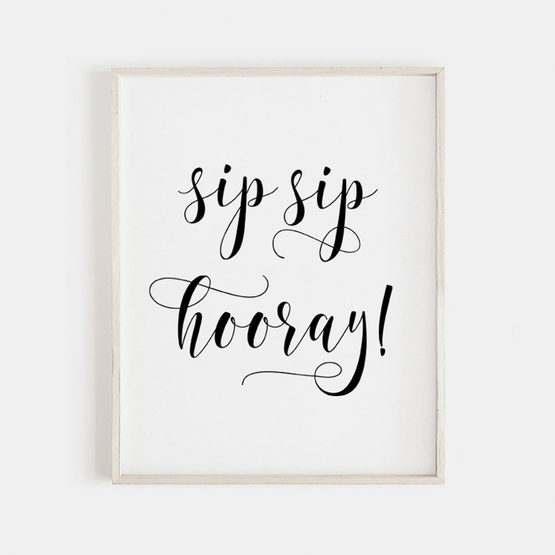Sip Sip Hooray Sign Drinks Sign Wedding Signs Bridal Shower | Etsy