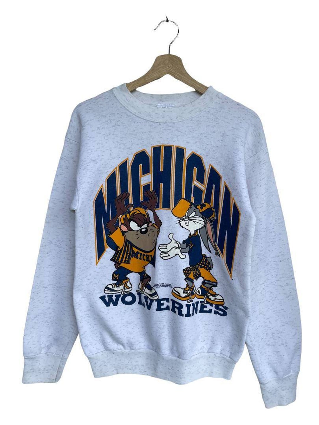 FINAL Saletrue Vintagemichigan University Spell Out Logo Sweatshirt - Etsy