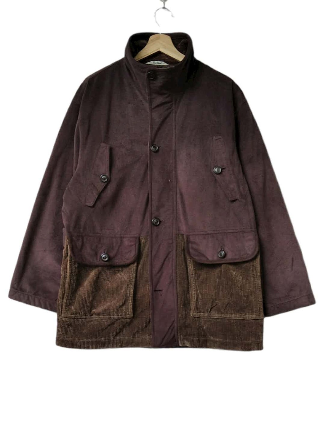 Sale-vintage Troy Bros Velvet Mix Coudroy Bomber Jacket - Etsy