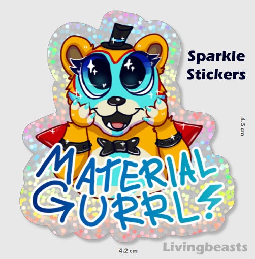 Glamrock Freddy Material Girl Stickers - Etsy