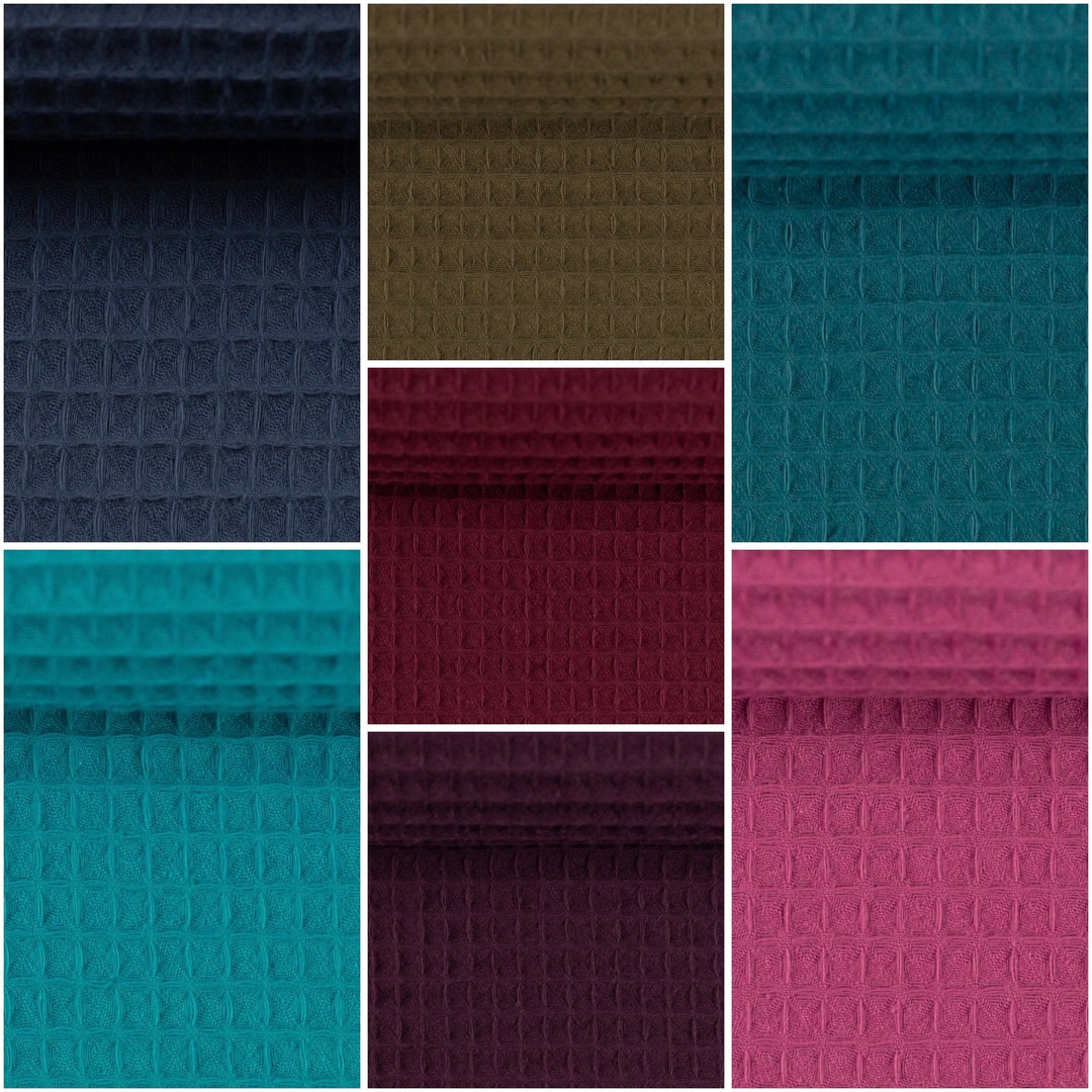 NEW Waffle Piqué NELSON From SWAFING, 100% Cotton, 34 Different Colors ...