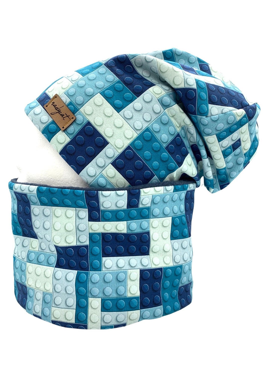 BUILDING BLOCKS, Beanie With Matching Loop or Individually, Winter Set ...