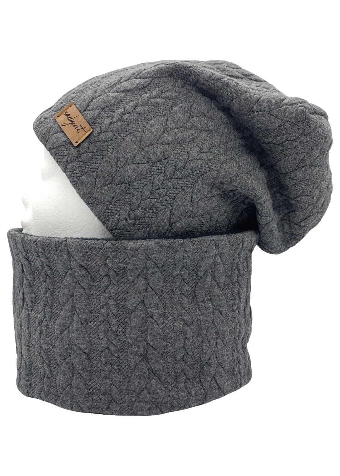 ZOPF & STYLE anthrazit, Beanie mit passendem Loop oder Beanie einzeln ...