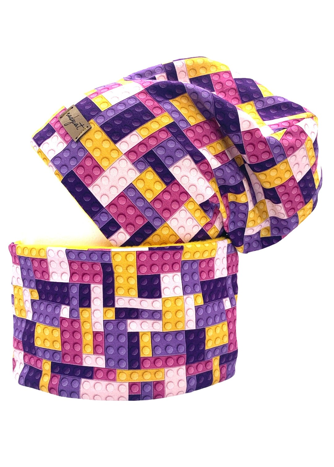 BUILDING BLOCKS Brick Pink, Interlocking Bricks, Stones, Beanie With ...