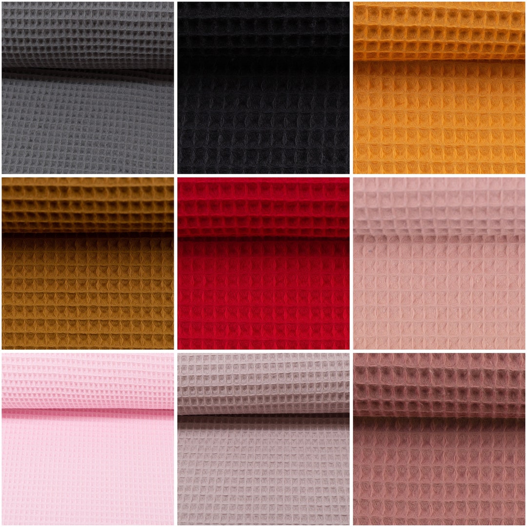 NEW Waffle Piqué NELSON From SWAFING, 100% Cotton, 34 Different Colors ...