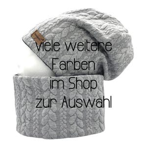 ZOPF & STYLE meer grün, Beanie mit passendem Loop oder Beanie einzeln ...