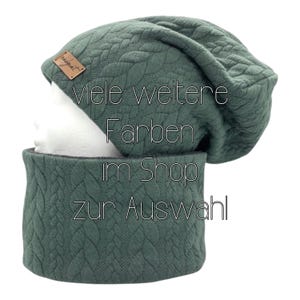 ZOPF & STYLE meer grün, Beanie mit passendem Loop oder Beanie einzeln ...