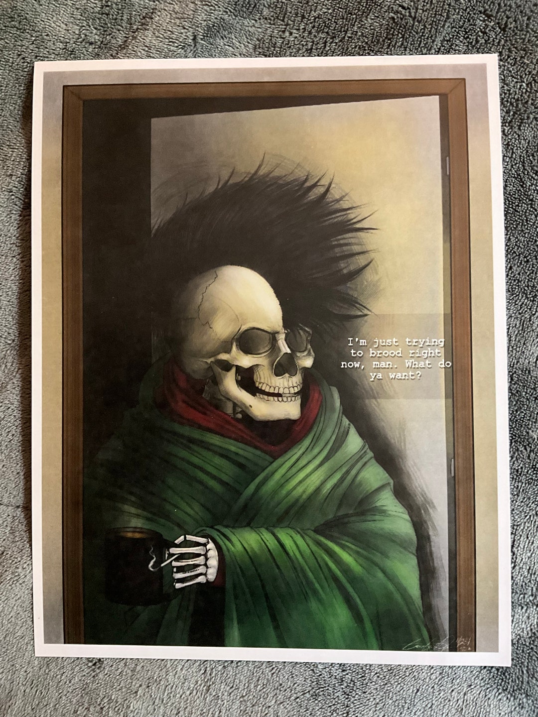 Brooding Vinnie Comic Print - Etsy