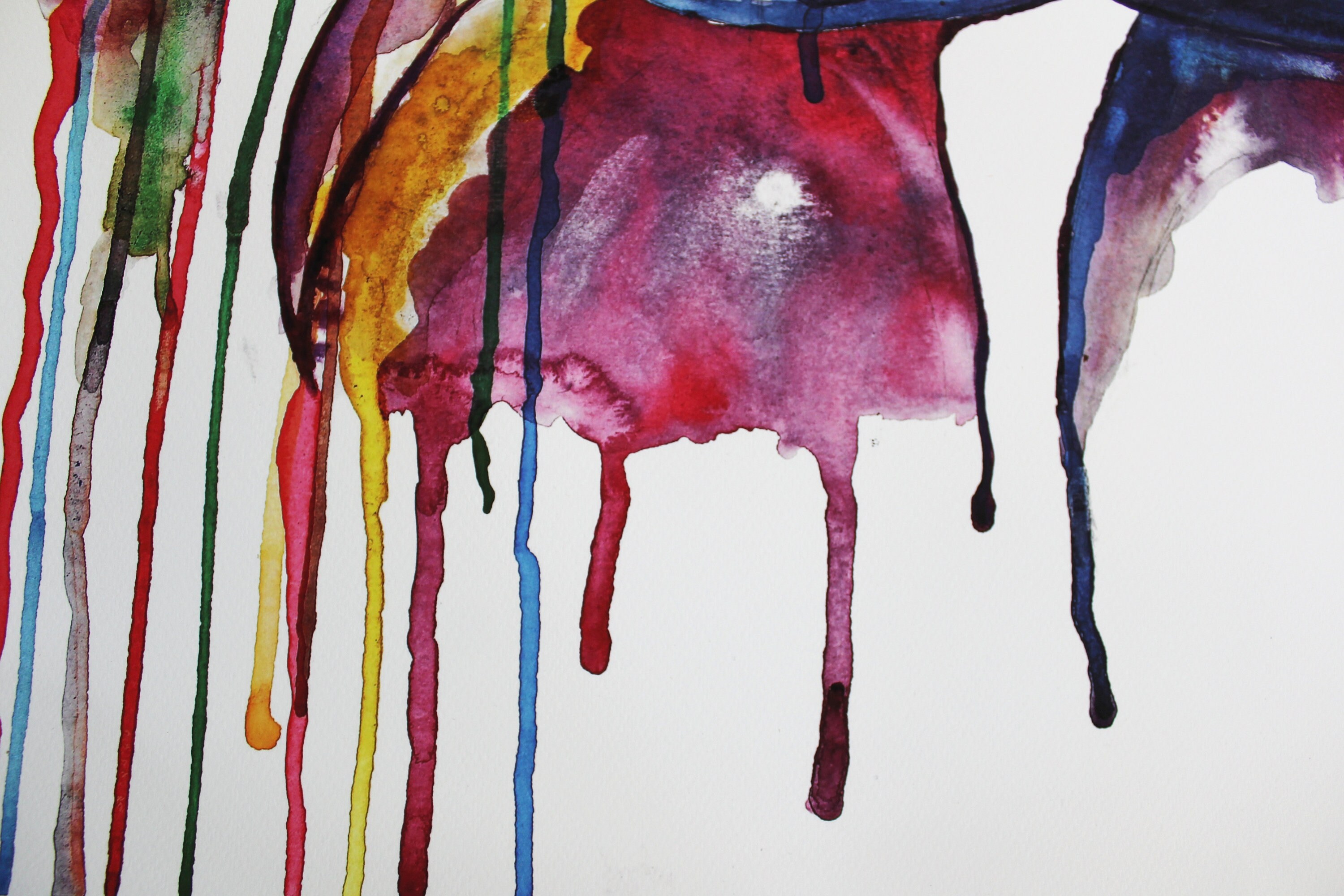 ORIGINAL Vibrant & Sensual WATERCOLOR Art Painting - Sexy, Passionate ...