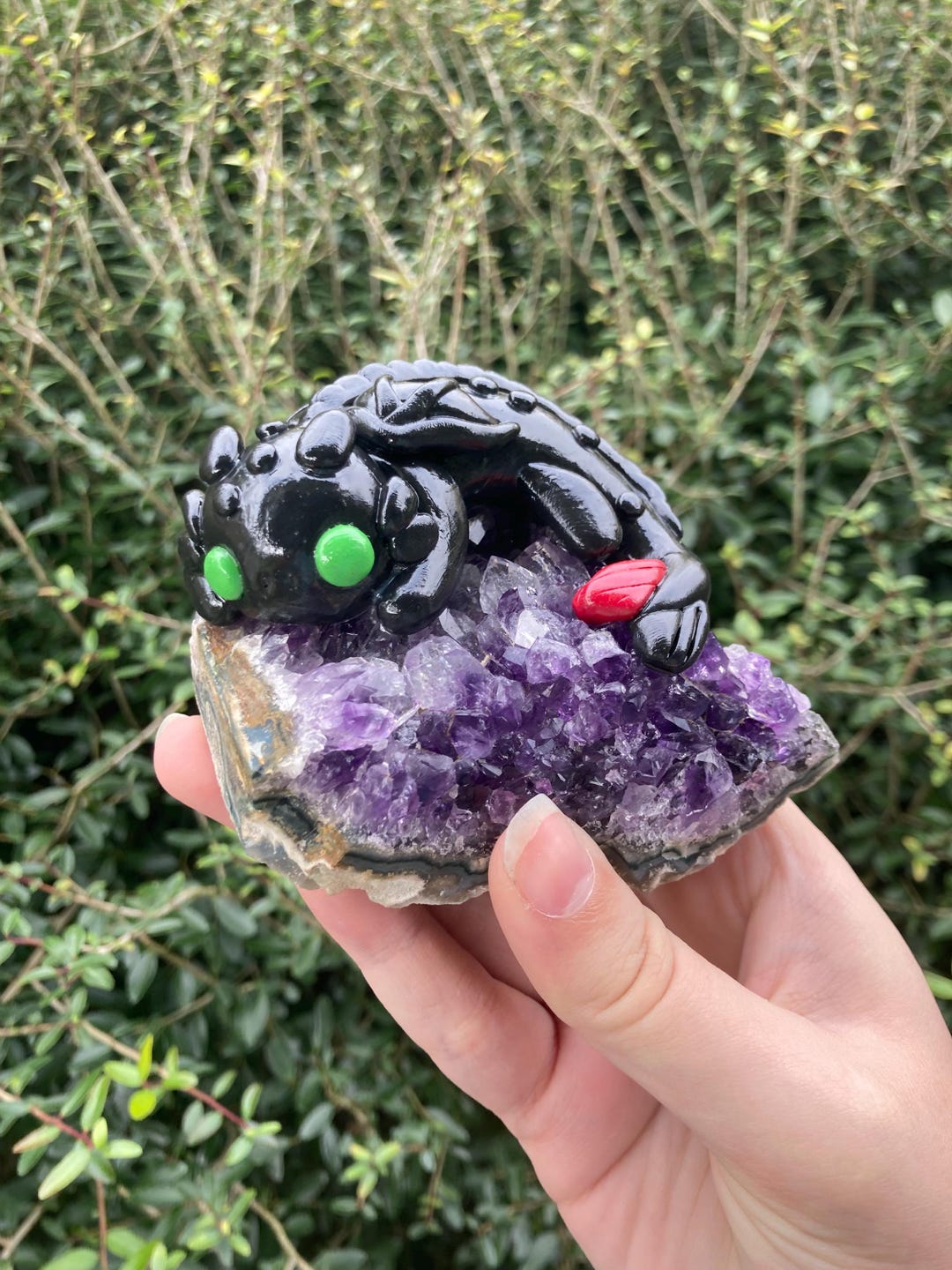 Handmade Toothless Pebble Pet, Polymer Clay, Crystal Gift, HTTYD - Etsy