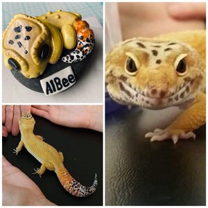 Customized Gecko Figure, Polymer Clay - Etsy