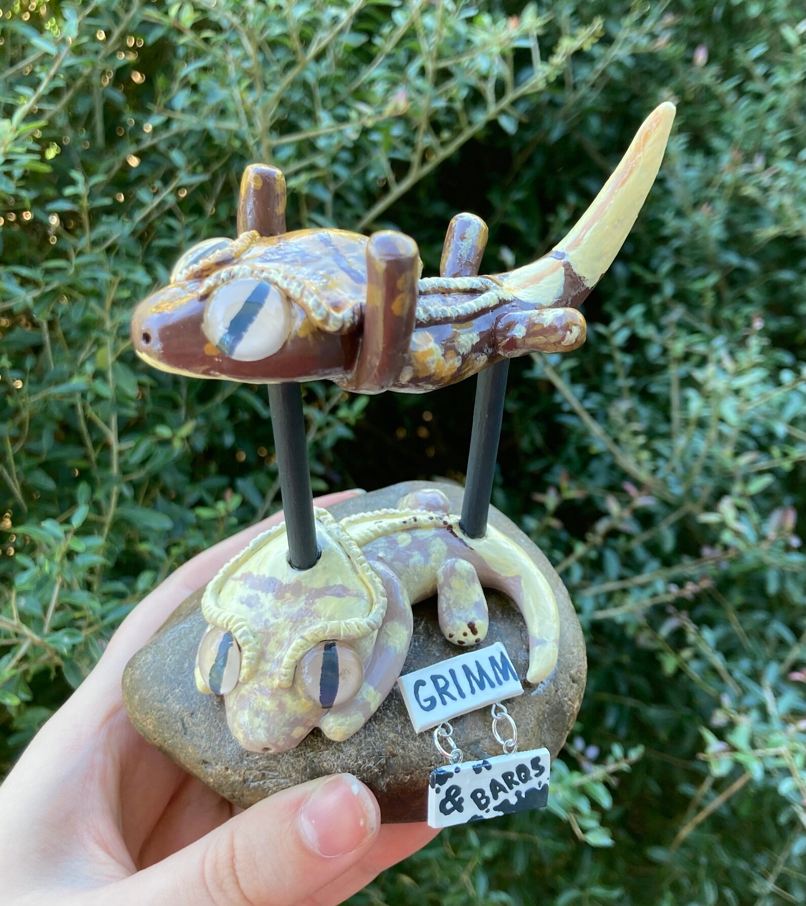 Customized Gecko Figure Polymer Clay | Etsy