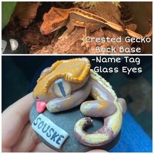 Customized Gecko Figure, Polymer Clay - Etsy