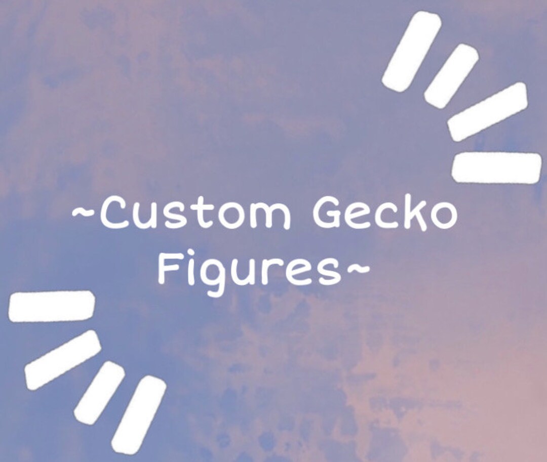Customized Gecko Figure, Polymer Clay - Etsy