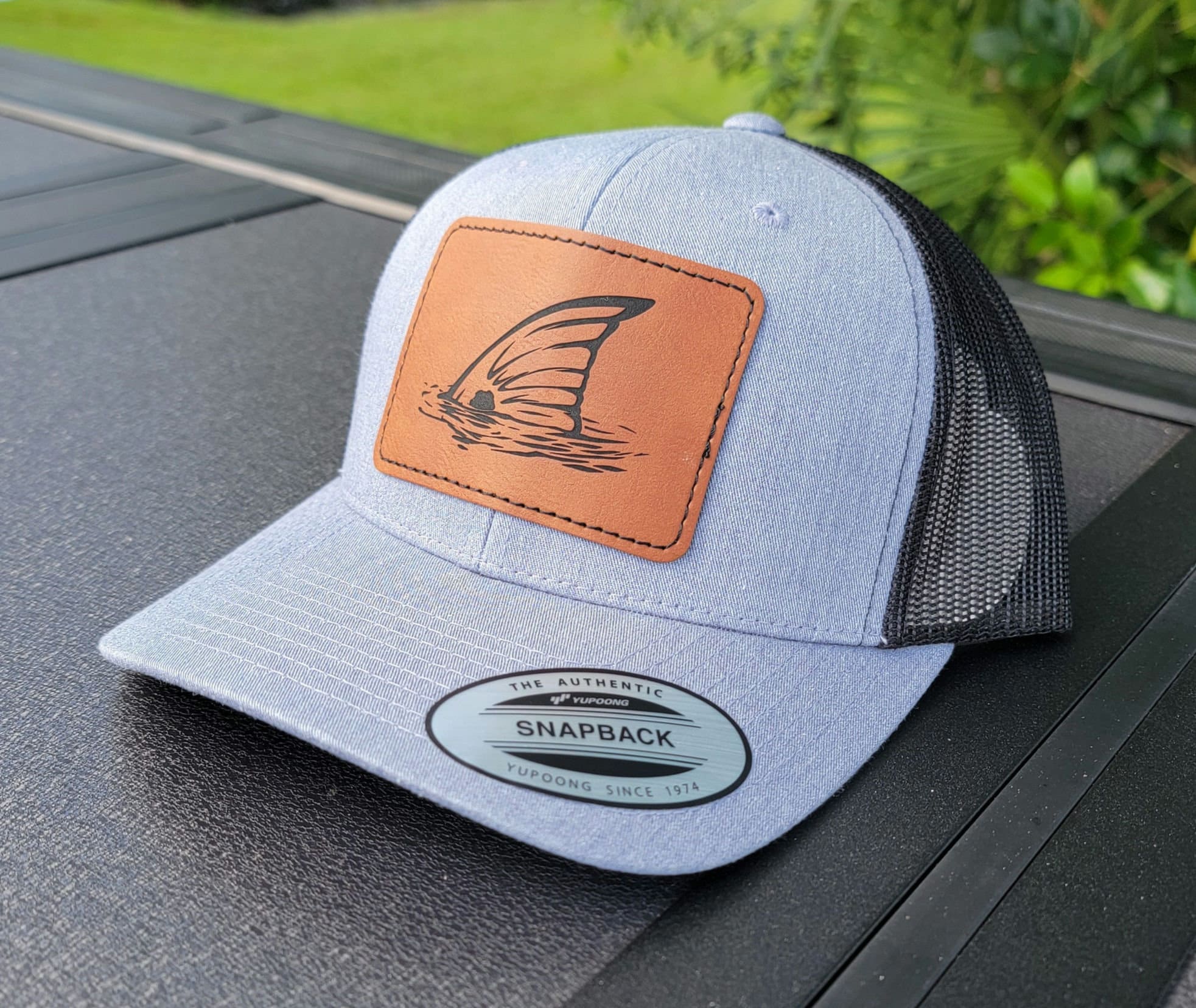 Tailing Redfish Trucker Hat | Laser Engraved Patch Hat | Redfish Hat ...