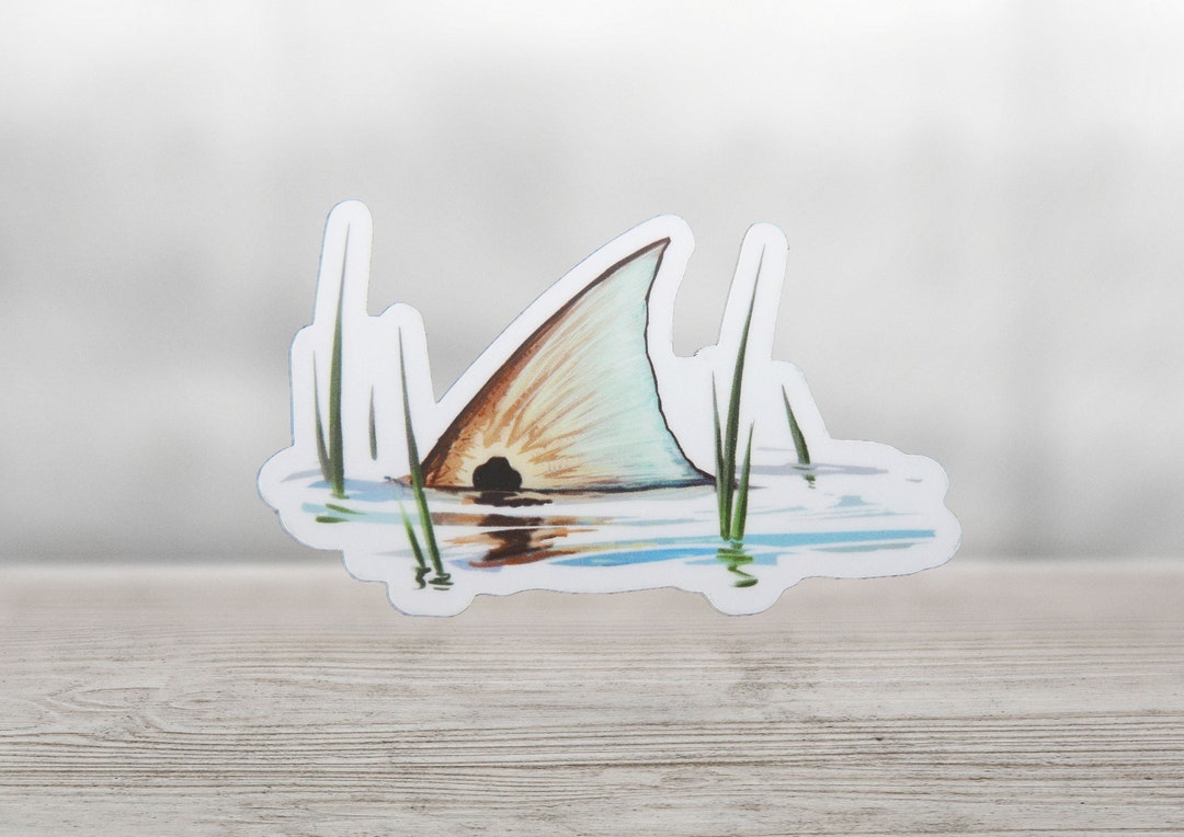 Tailing Redfish Sticker Redfish Tail Redfish Sticker Red Drum Fish ...