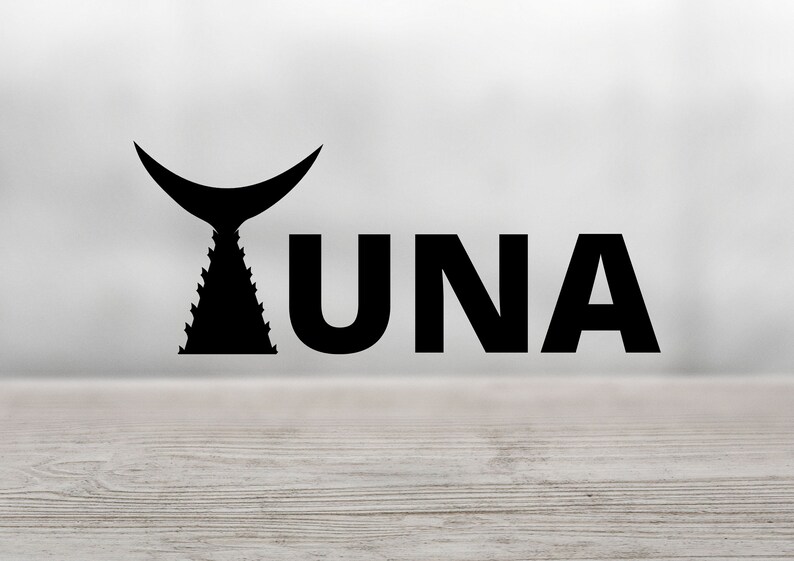 Tuna Tail Decal Tuna Decal Fish Decal Fishing Decal - Etsy