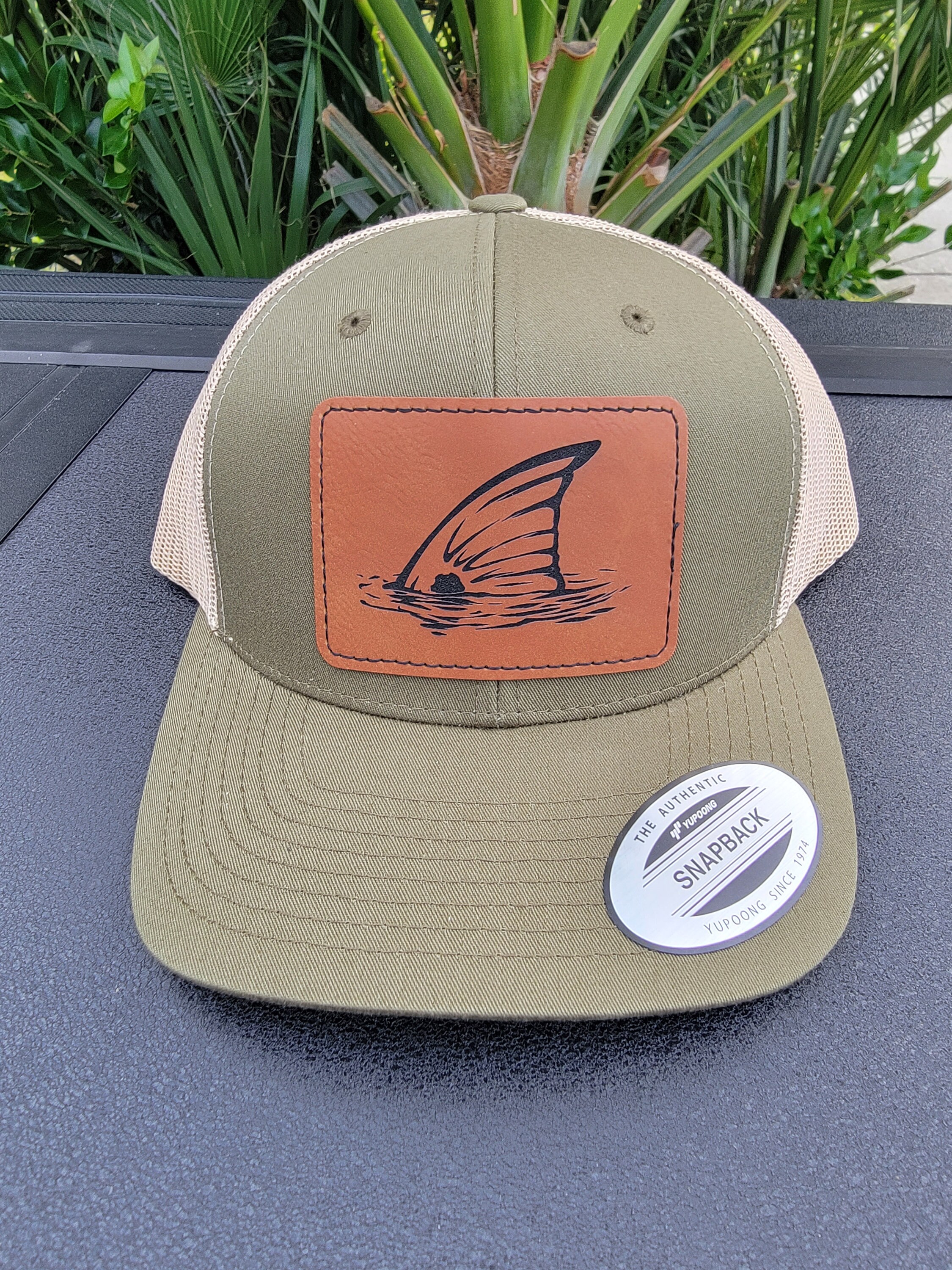 Tailing Redfish Trucker Hat | Laser Engraved Patch Hat | Redfish Hat ...