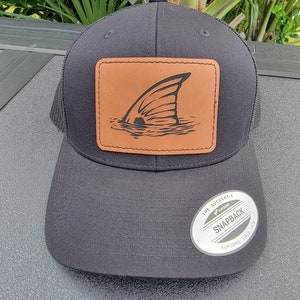 Tailing Redfish Trucker Hat | Laser Engraved Patch Hat | Redfish Hat | Fishing Hat | Redfish ...