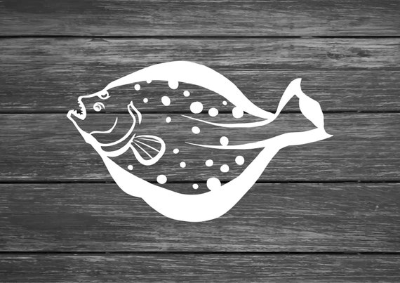 Fluke Decal Flounder Decal Fish Decal Fishing Decal - Etsy