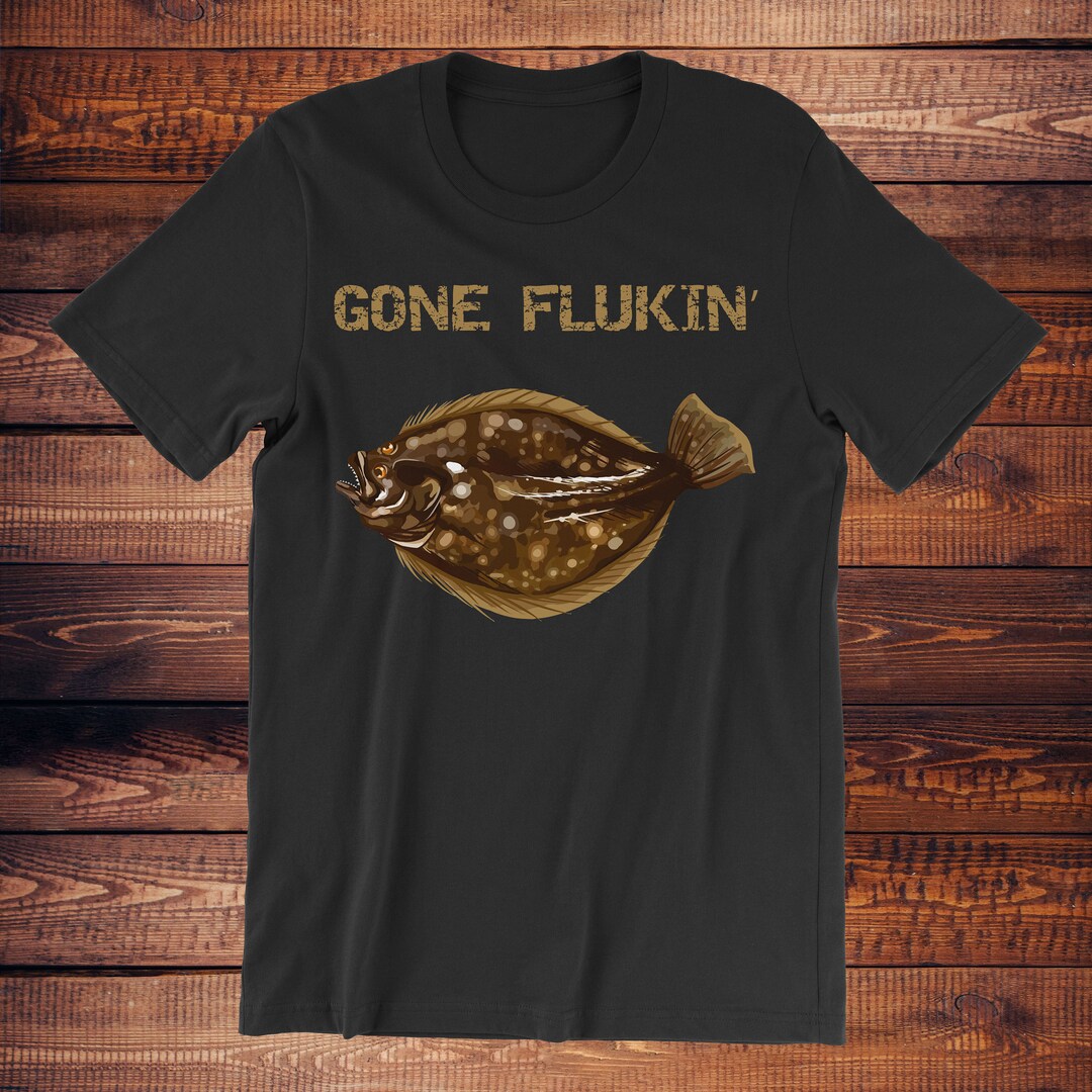Gone Flukin' | Flounder | Fluke | Summer Flounder | Fishing Gifts for ...