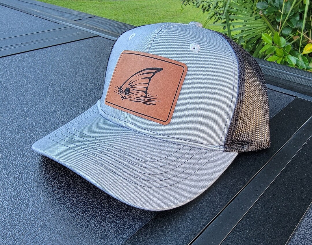 Youth Tailing Redfish Trucker Hat | Laser Engraved Patch Hat | Redfish Hat | Fishing Hat ...