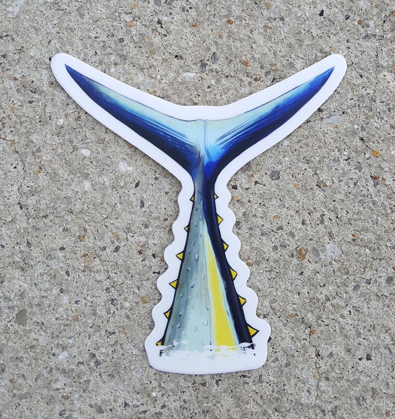Tuna Tail Sticker Tuna Sticker Tuna Decal Bluefin Tuna - Etsy