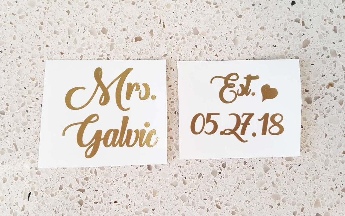 Mrs. and Mr. Decals / Bride Must Have Decals / Something Blue / Shoe ...