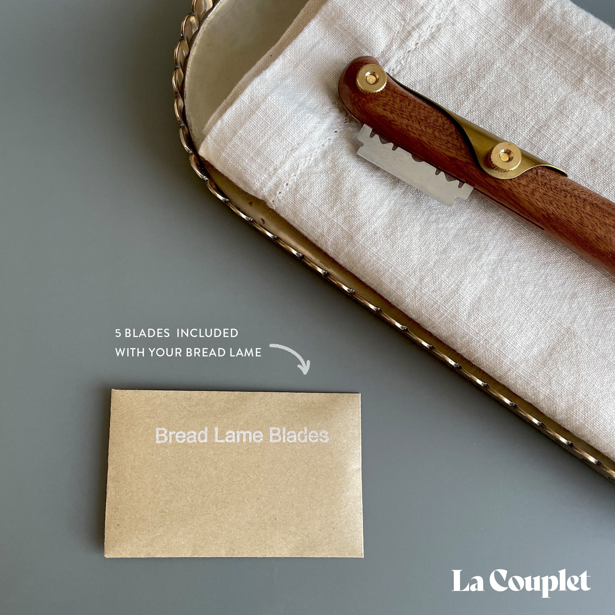 Bread Lame With Gold Tone Hardware Wooden Bread Lame Scoring - Etsy