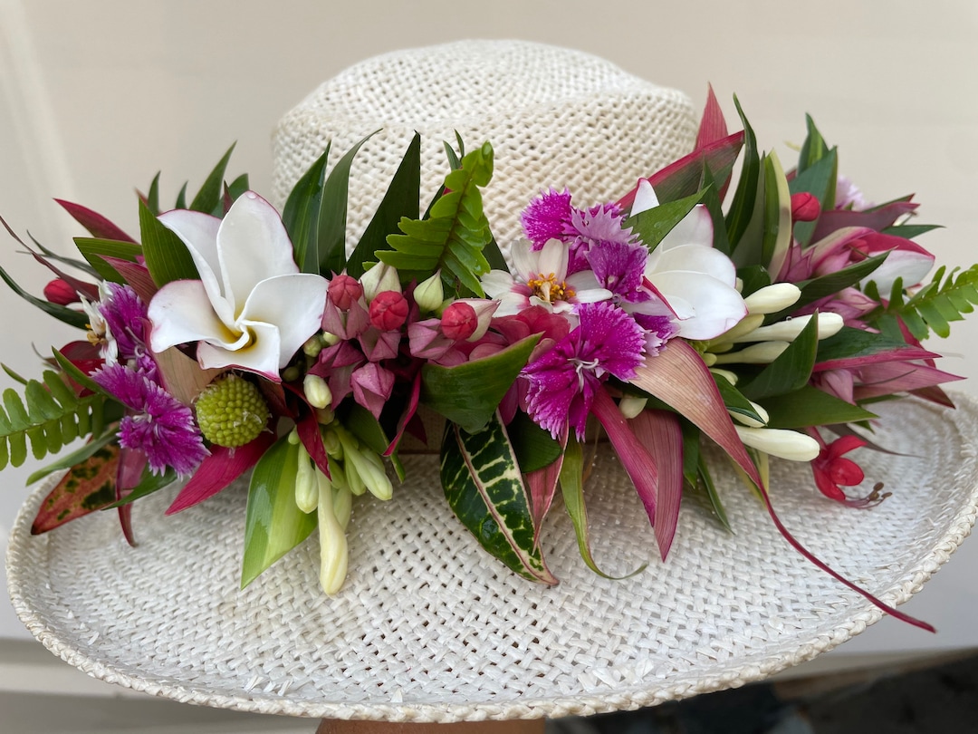 Fresh Flower Crown Lei Po'o Spring Blossoms - Pick up O'ahu (HI ...
