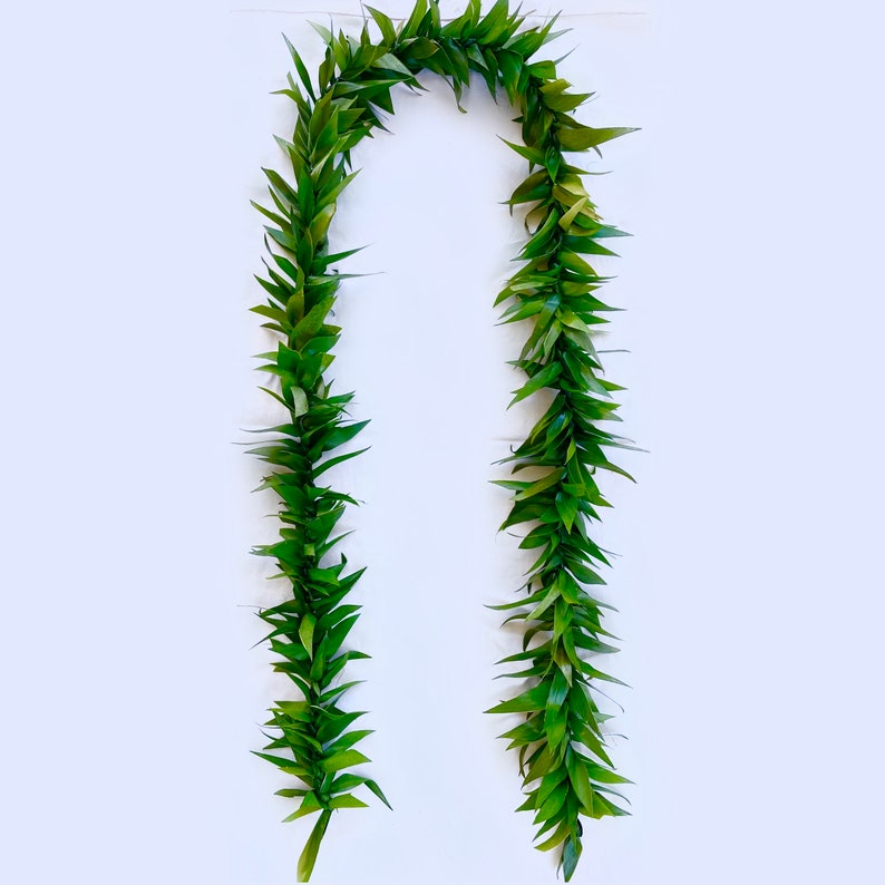 Maile Style Ti Leaf Lei Wedding Birthday Graduation Pick - Etsy