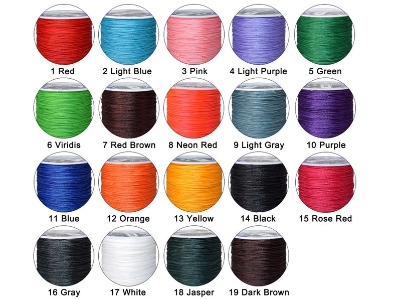 Round Waxed Polyester Cord 0.5MM 116y /spool Waxed String Thread ...