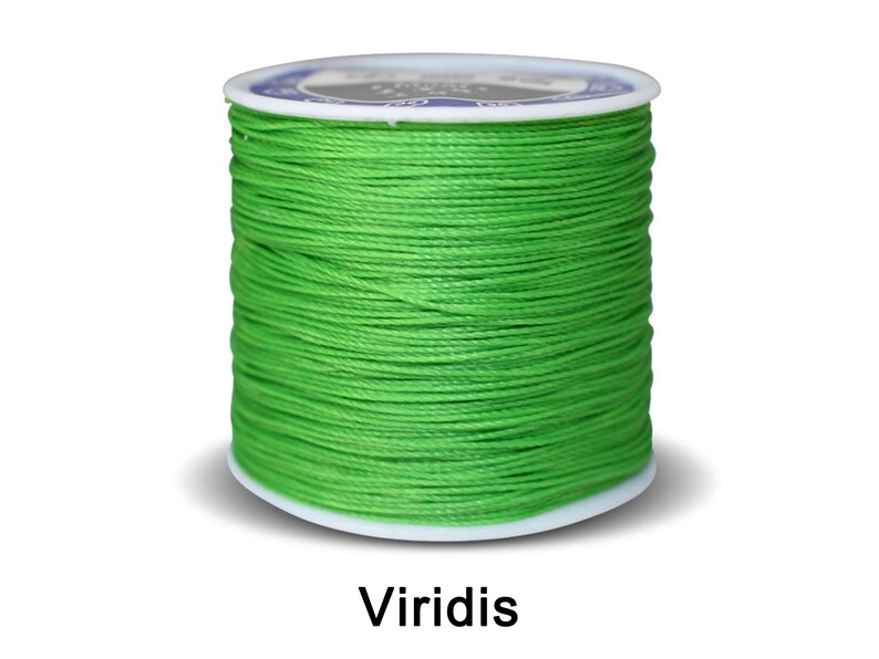 Round Waxed Polyester Cord 0.5MM 116y /spool Waxed String Thread ...
